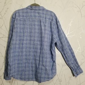 Report Collection | Shirts | Report Collection Windowpane Checks Linen ...